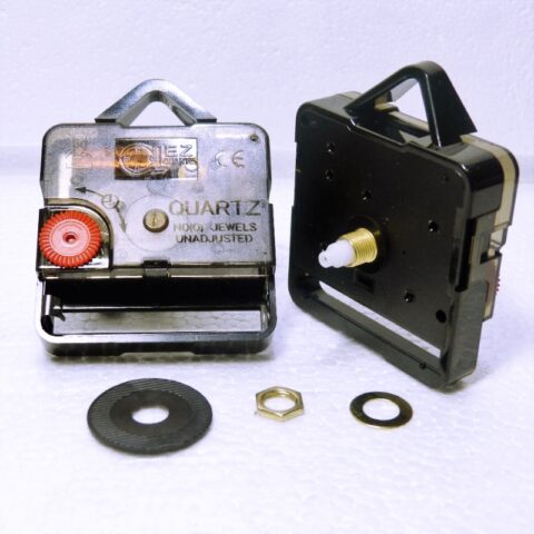 Short shaft sweep movement with coloured hands • New Generation Clocks